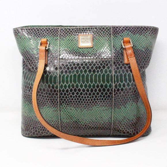 Dooney & Bourke | Bags | Dooney Bourke 45555 Snake Skin Shoulder Bag ...